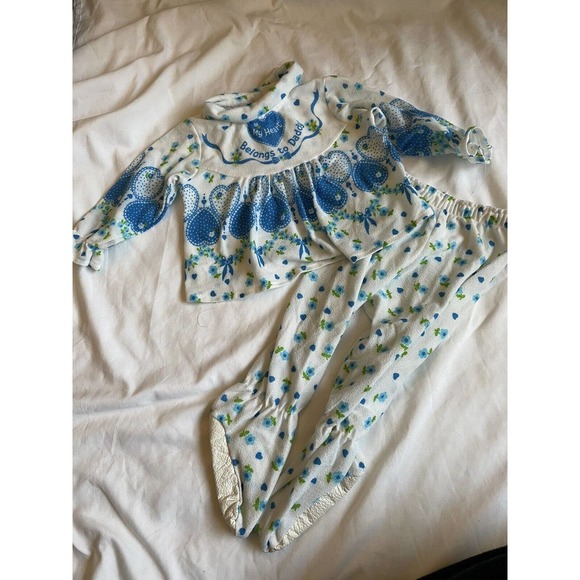 Sears | One Pieces | Vintage 2piece Long Sleeve Footie Pajamas 2 M My ...